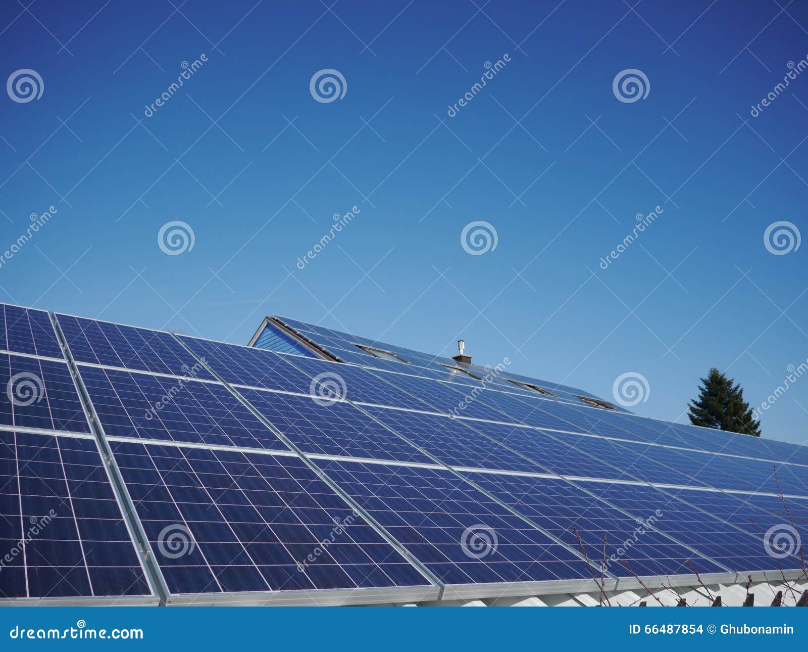 Lot of Solar Panels Electricity Stock Photo - Image of environment ...