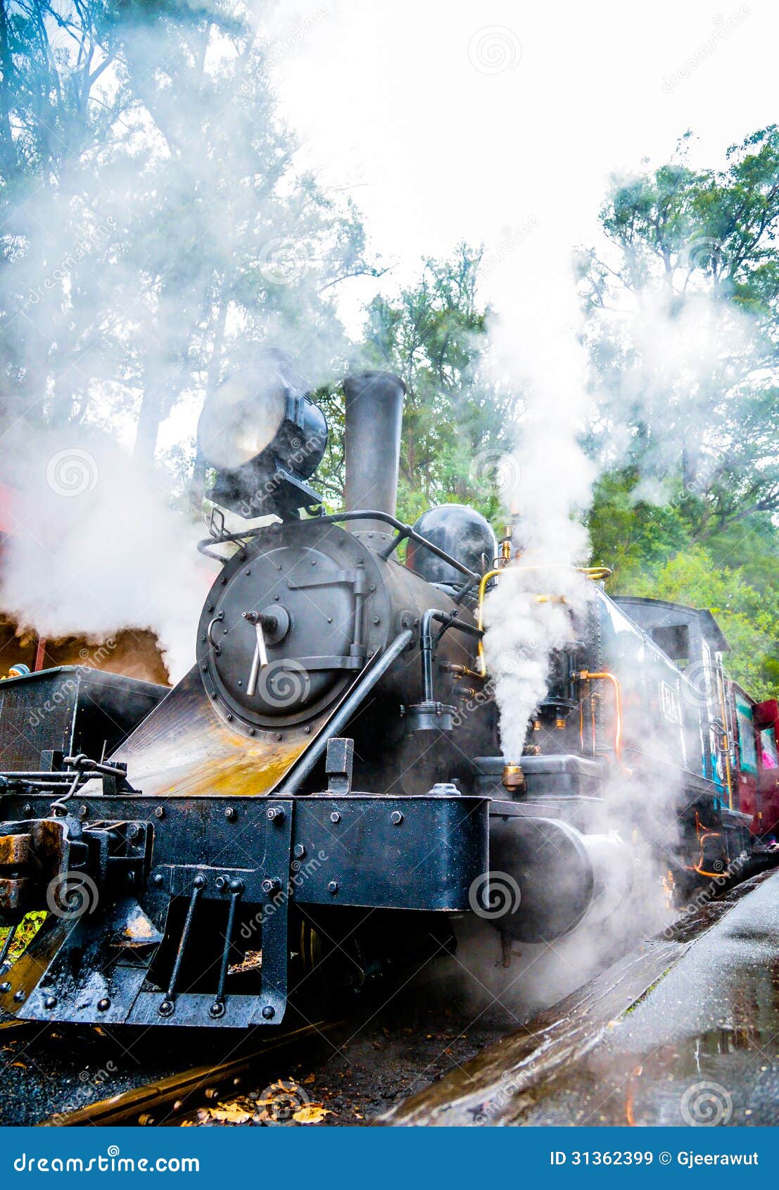 A Lot Steam of Classic Train Stock Image - Image of historical, engine ...