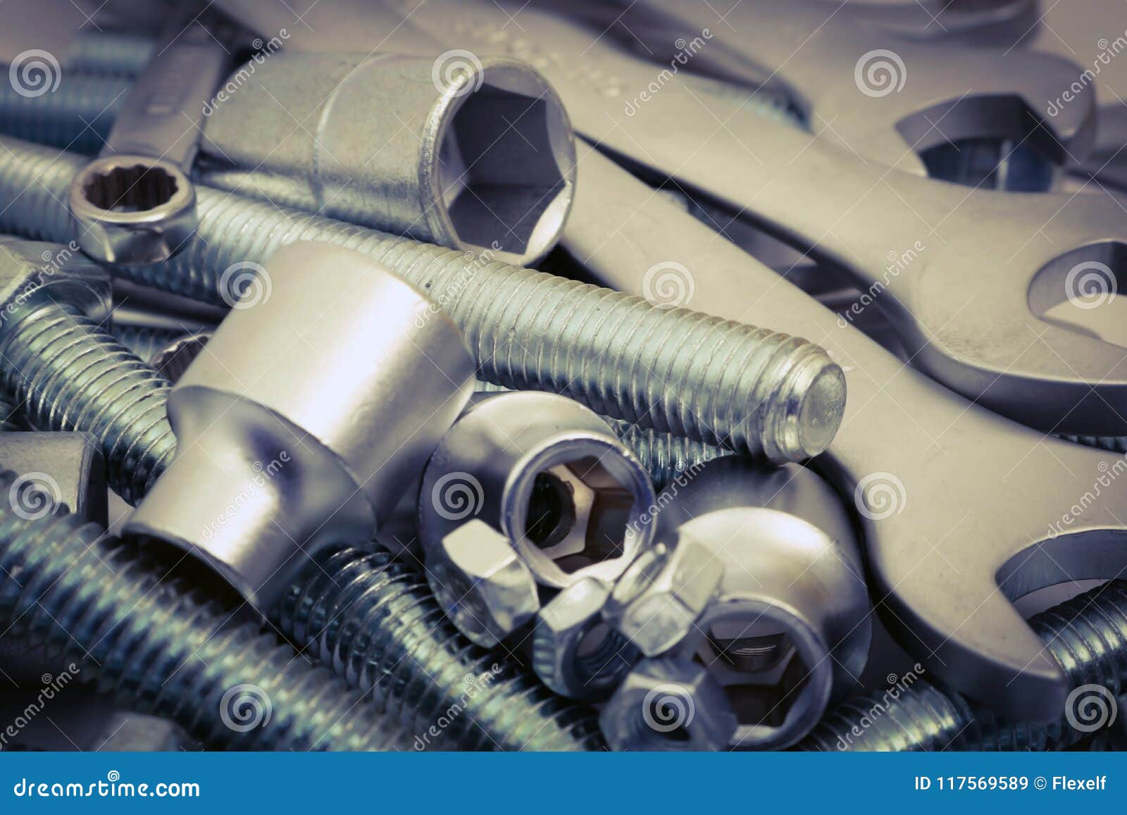 It is a Lot of Steel Tools and Details. Construction. Stock Image ...