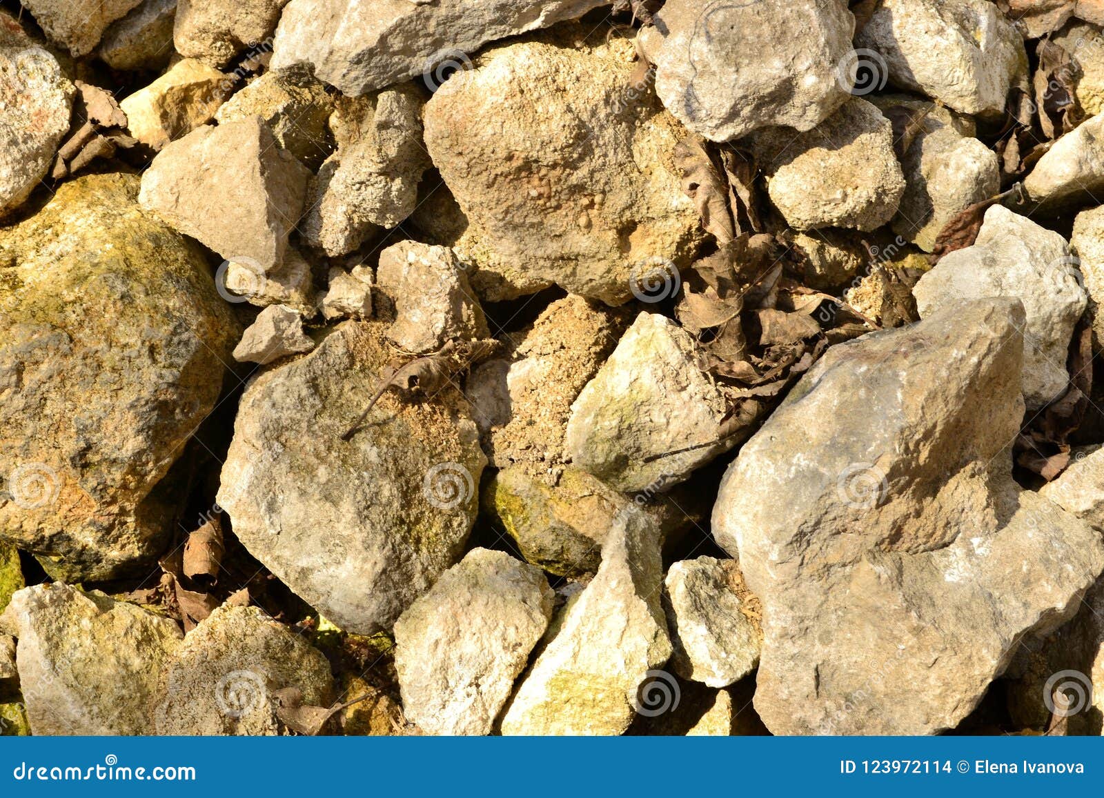 A Lot of Stone from Limestone Stock Photo - Image of soil, limestone ...