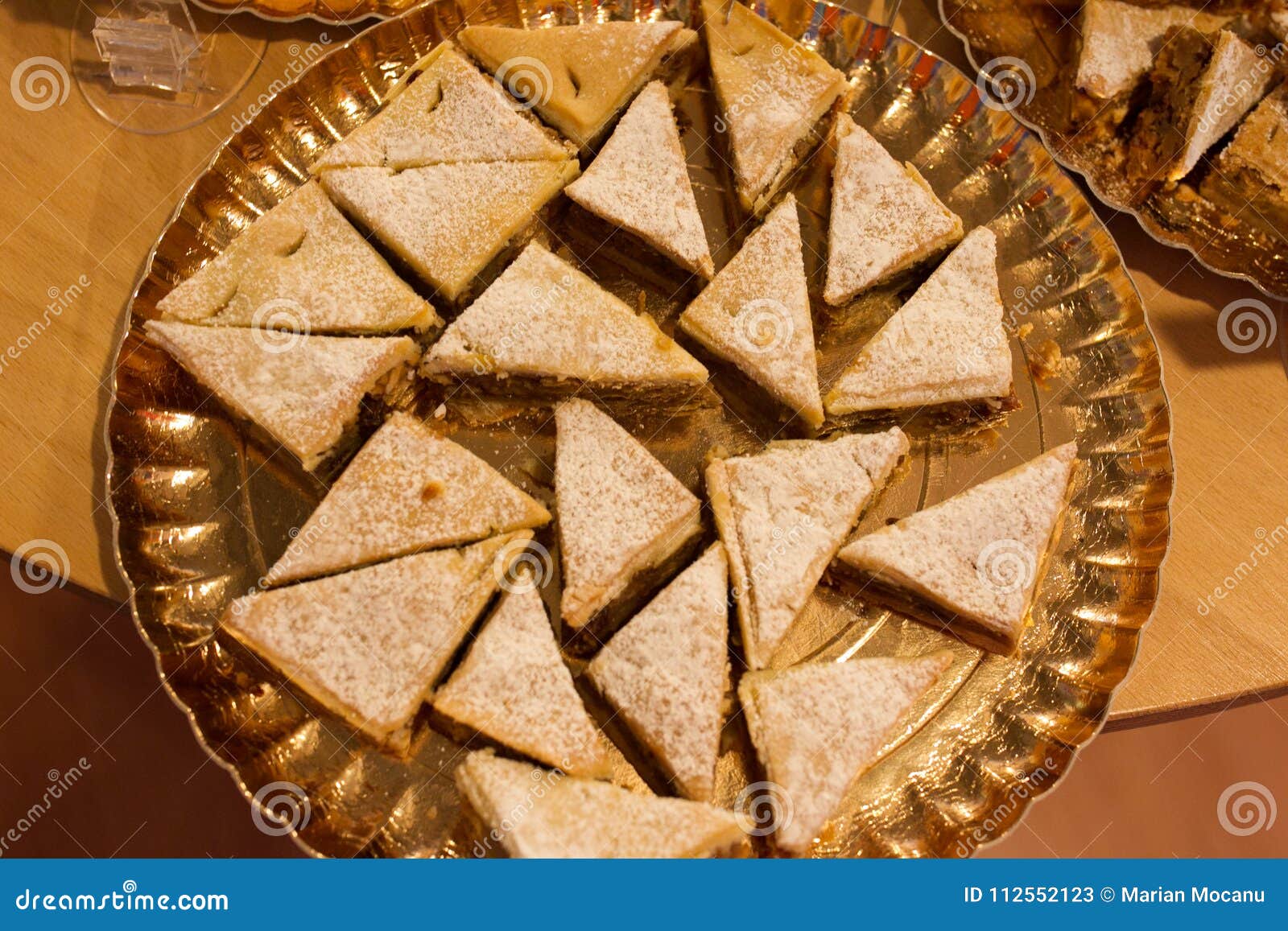 A lot of triangle of pies stock image. Image of crust - 112552123