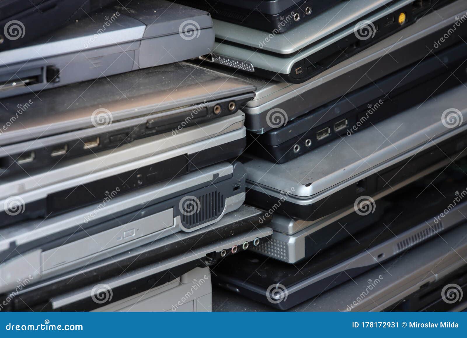 Lot of used notebooks stock image. Image of antique - 178172931