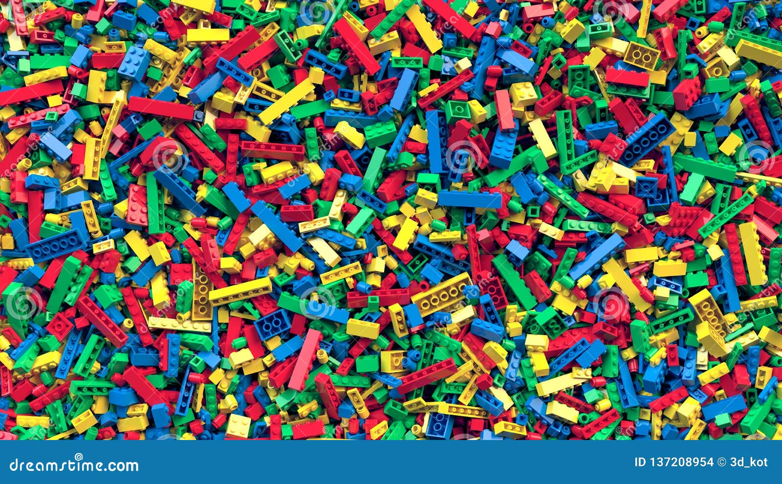 Lot of Various Colored Toy Bricks Background Stock Photo - Image of ...