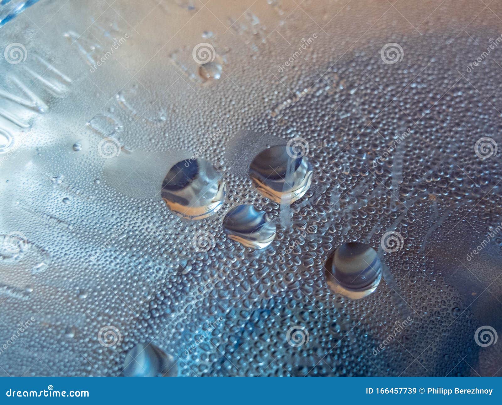 A Lot of Water Drops Inside Plastic Bottle Stock Image - Image of soda ...