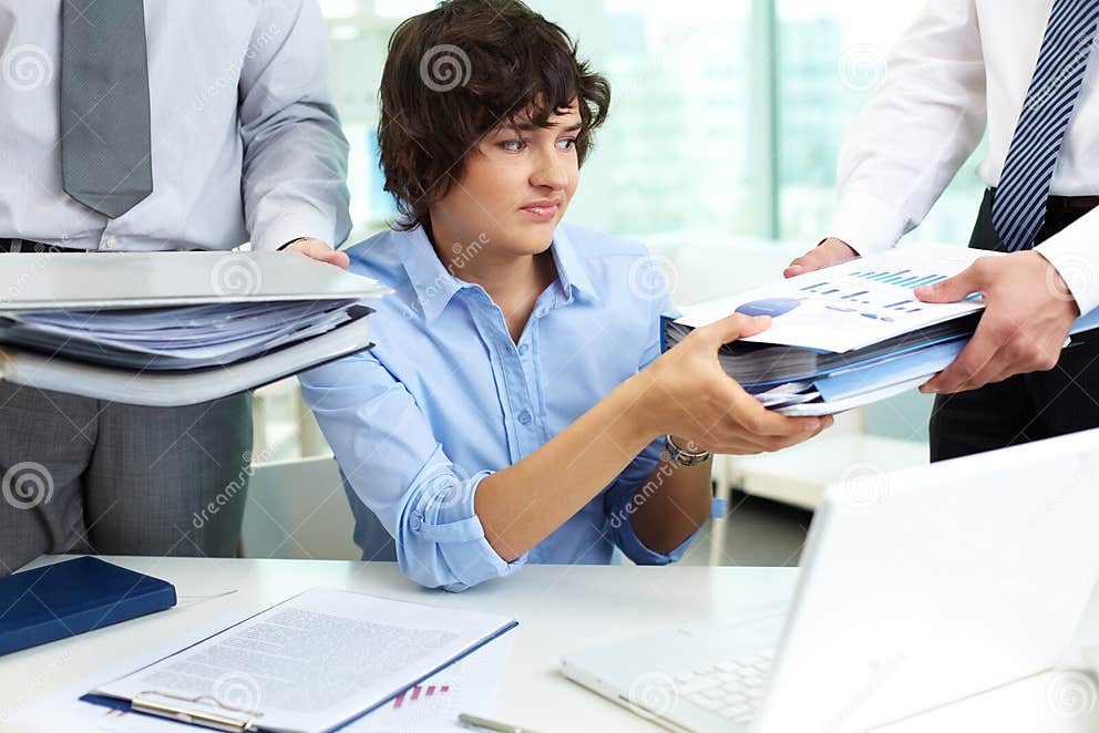 A lot of work to do stock image. Image of businesspeople - 27878981
