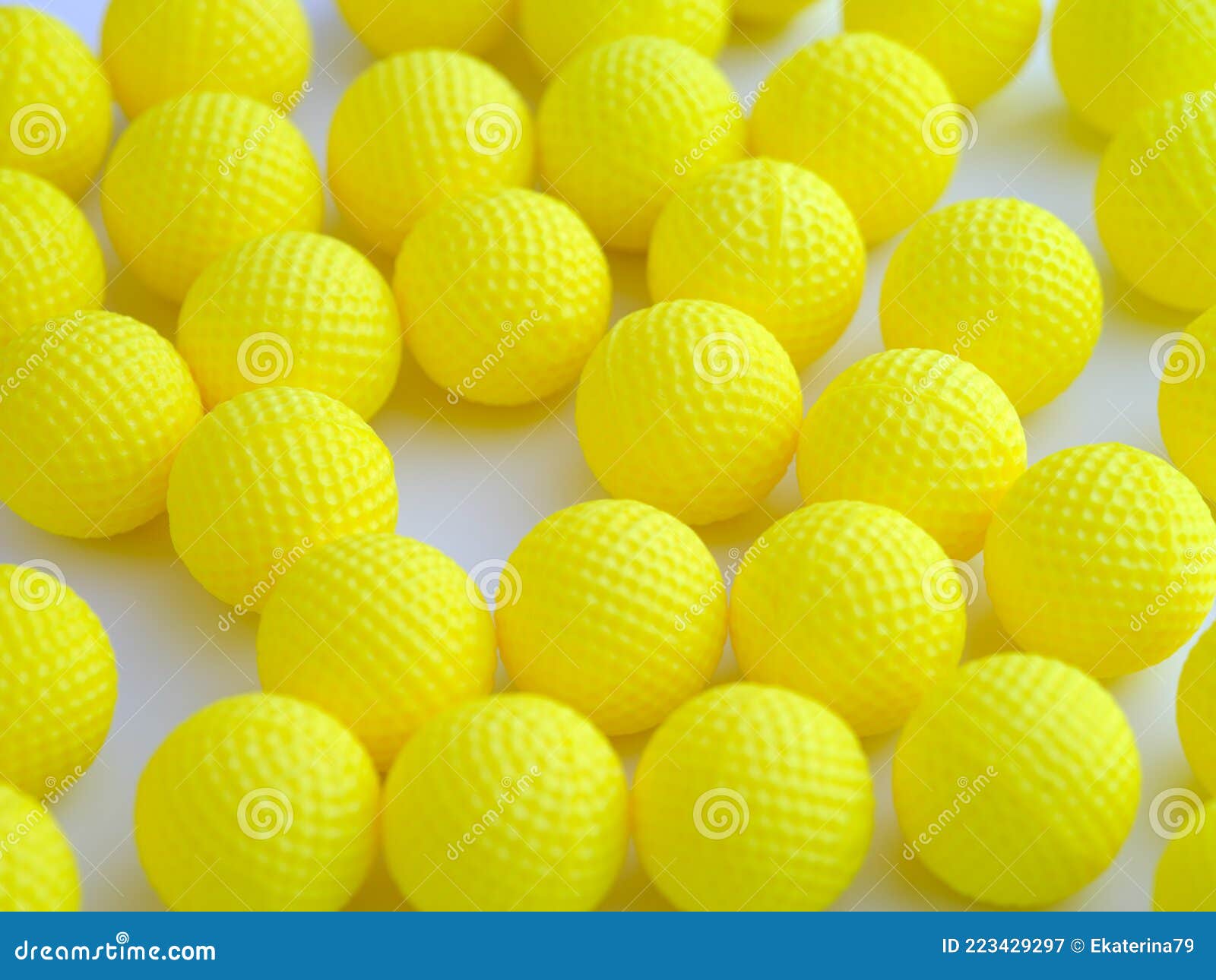 Yellow Balls Background. Realistic Vector Background | CartoonDealer ...