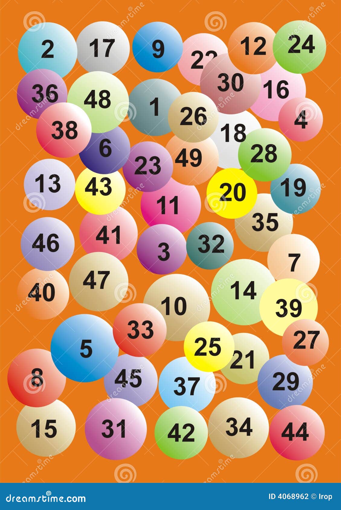 Lotaria do desenho ilustração stock. Ilustração de alaranjado - 4068962