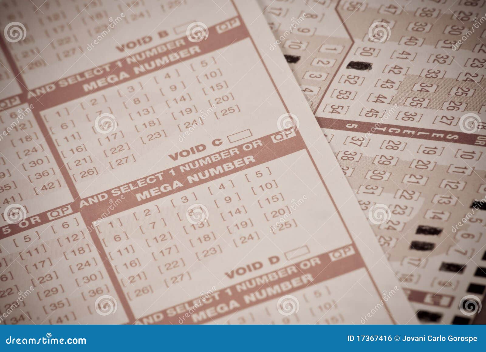 Lotaria que joga foto de stock. Imagem de milhares, mega - 17367416