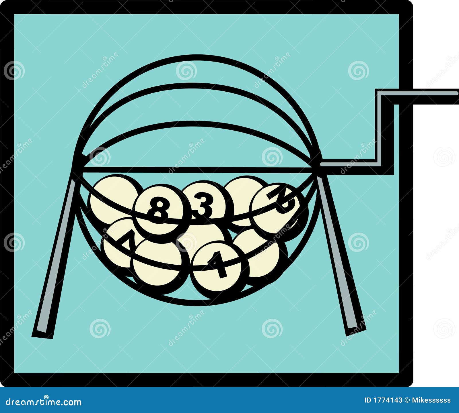 Lotería ilustración del vector. Ilustración de trazado - 1774143