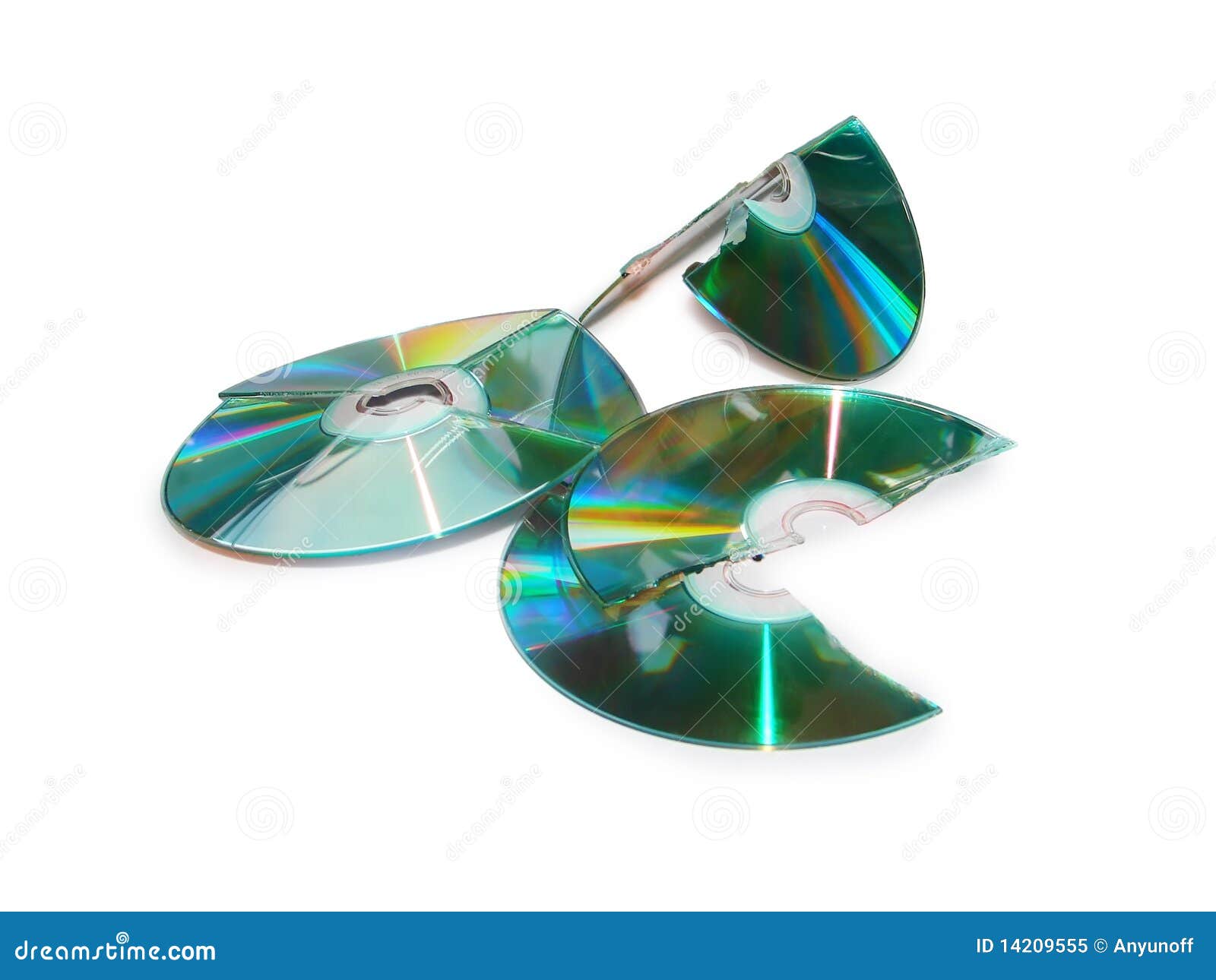 Lotes de CD quebrado imagem de stock. Imagem de isolado - 14209555