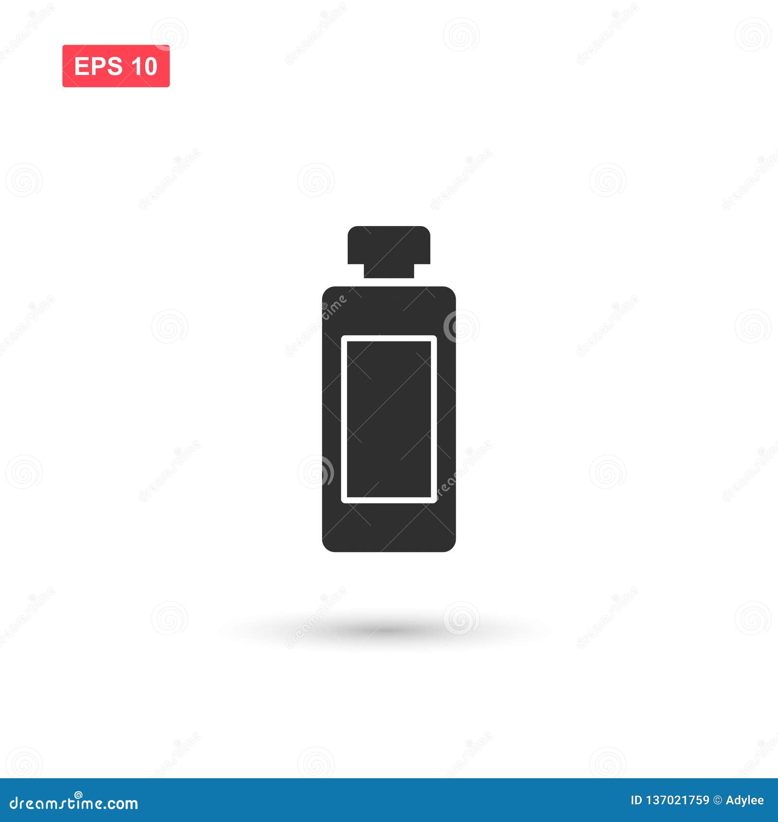 Lotion Bottle Icon Vector Design Isolated Stock Vector - Illustration ...