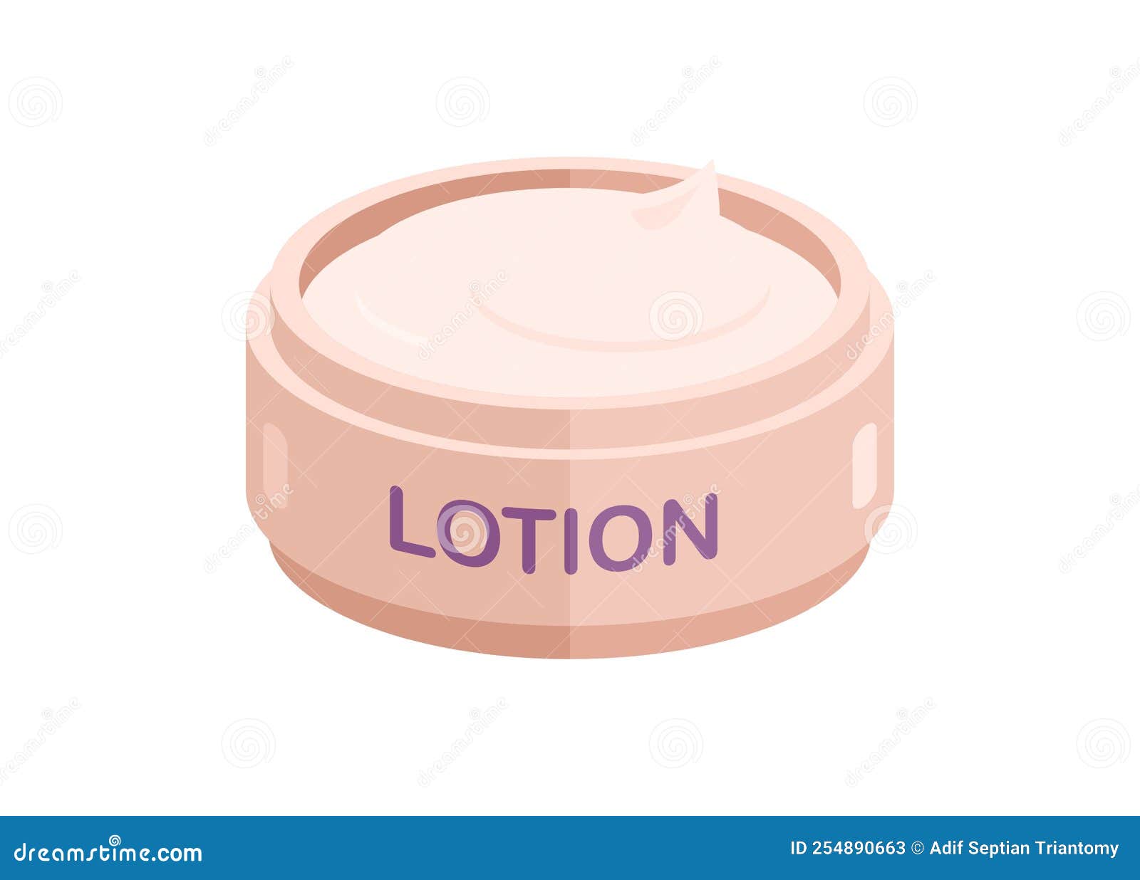 Lotion Cream. Simple Flat Illustration. Stock Vector - Illustration of ...