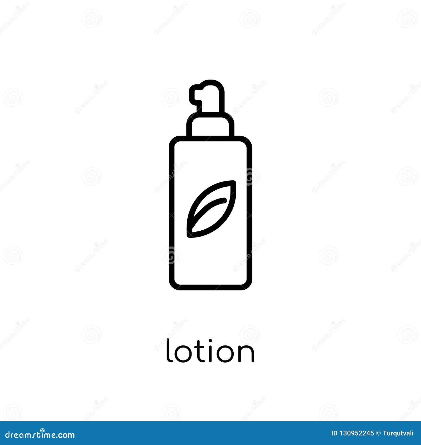 Lotion Icon from Collection. Stock Vector - Illustration of concept ...
