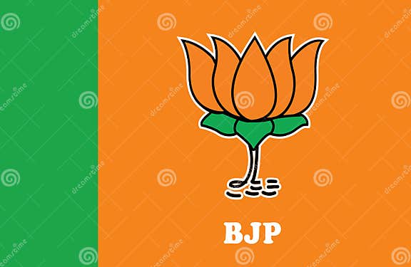 BJP Flag BJP Symbol Bhartiya Janata Party BJP Logo Editorial Photo ...