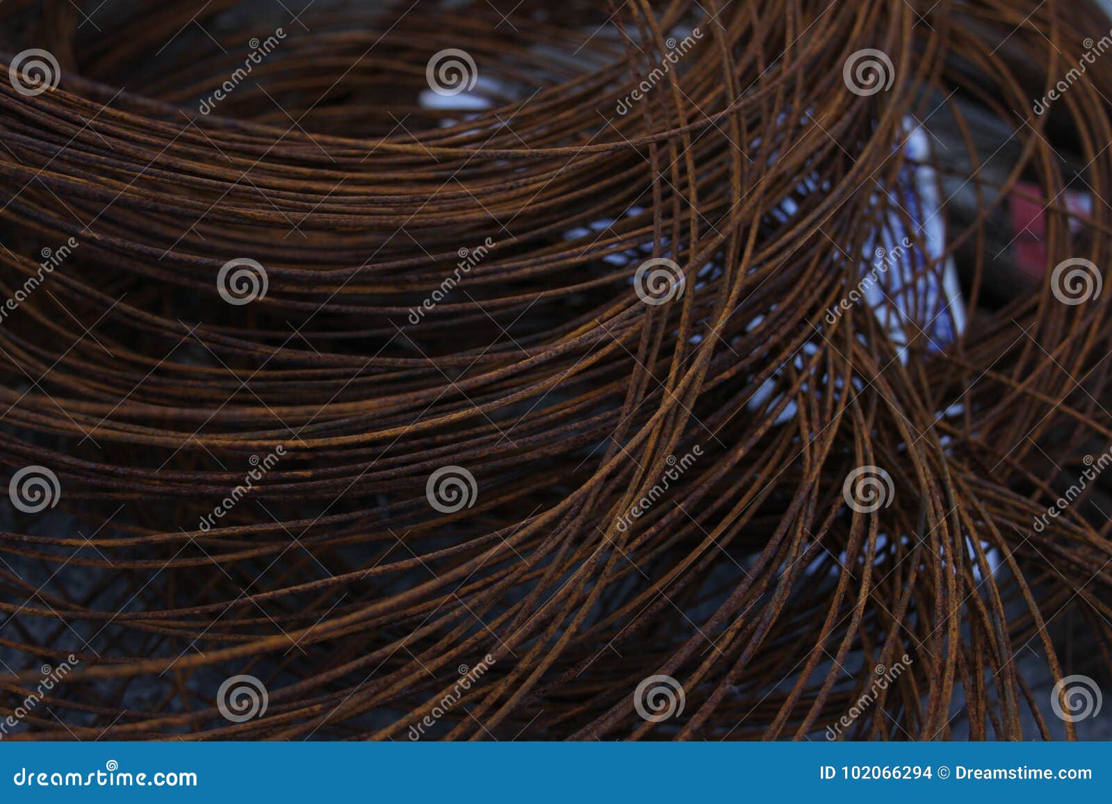 Rusty wire stock photo. Image of sharp, rust, decayed - 102066294