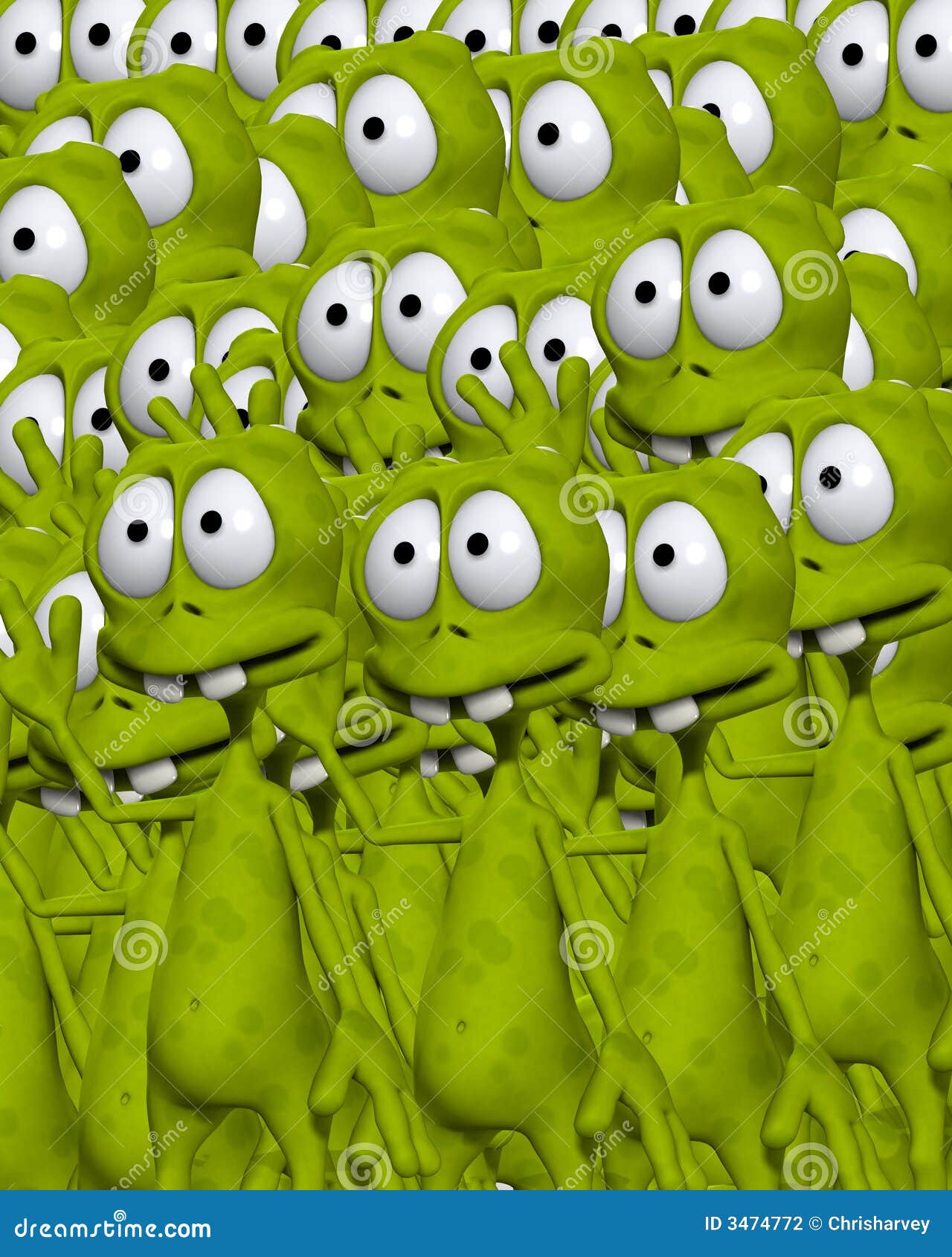 Lots Of Aliens Royalty-Free Stock Image | CartoonDealer.com #3474772