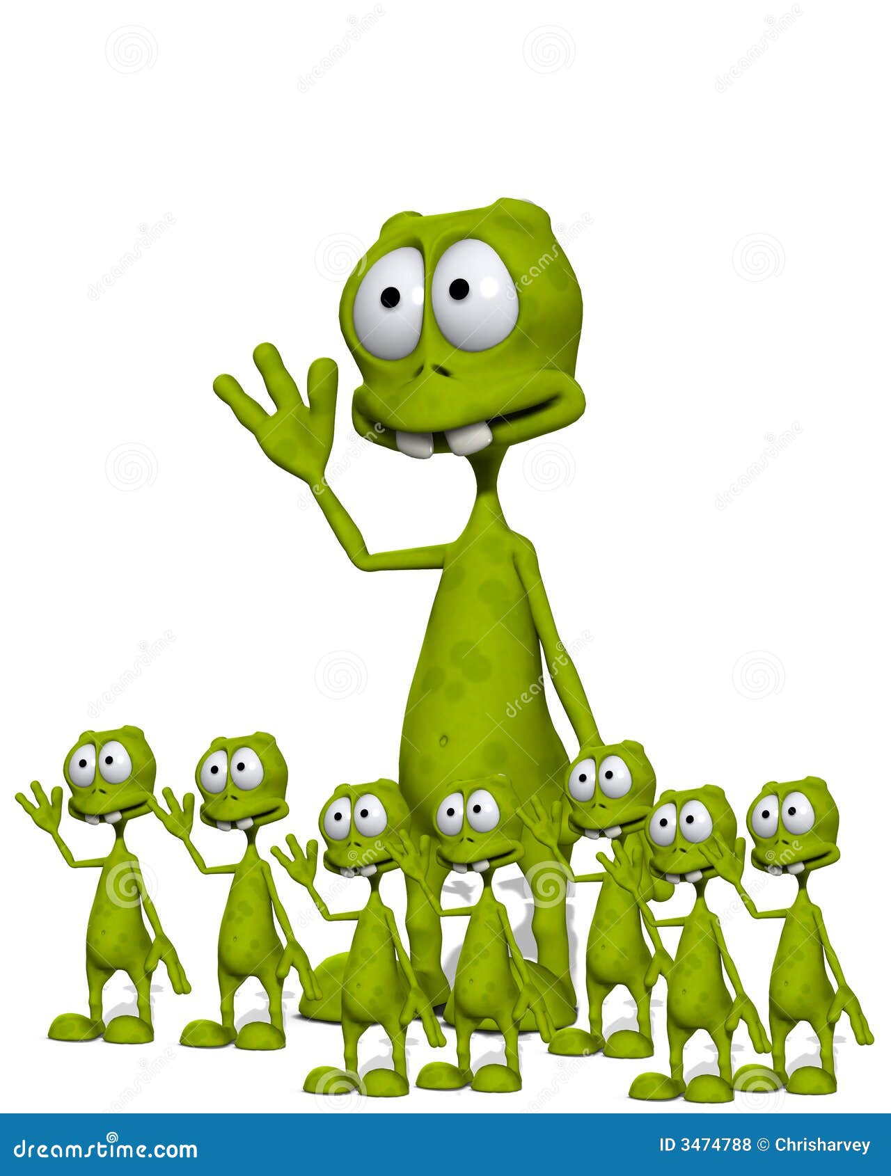 Lots Of Aliens Royalty-Free Stock Image | CartoonDealer.com #3474772