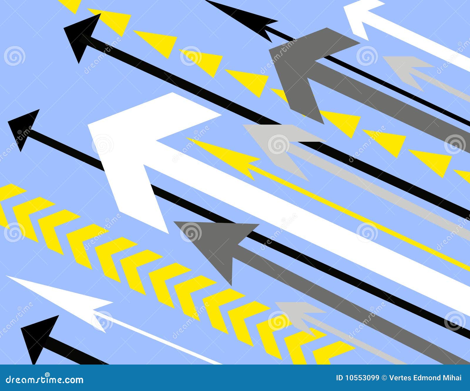 Lots of arrows stock vector. Illustration of arrows, degree - 10553099