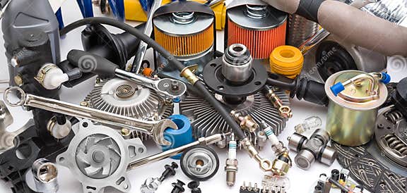Lots of auto parts stock image. Image of shine, detail - 21118721