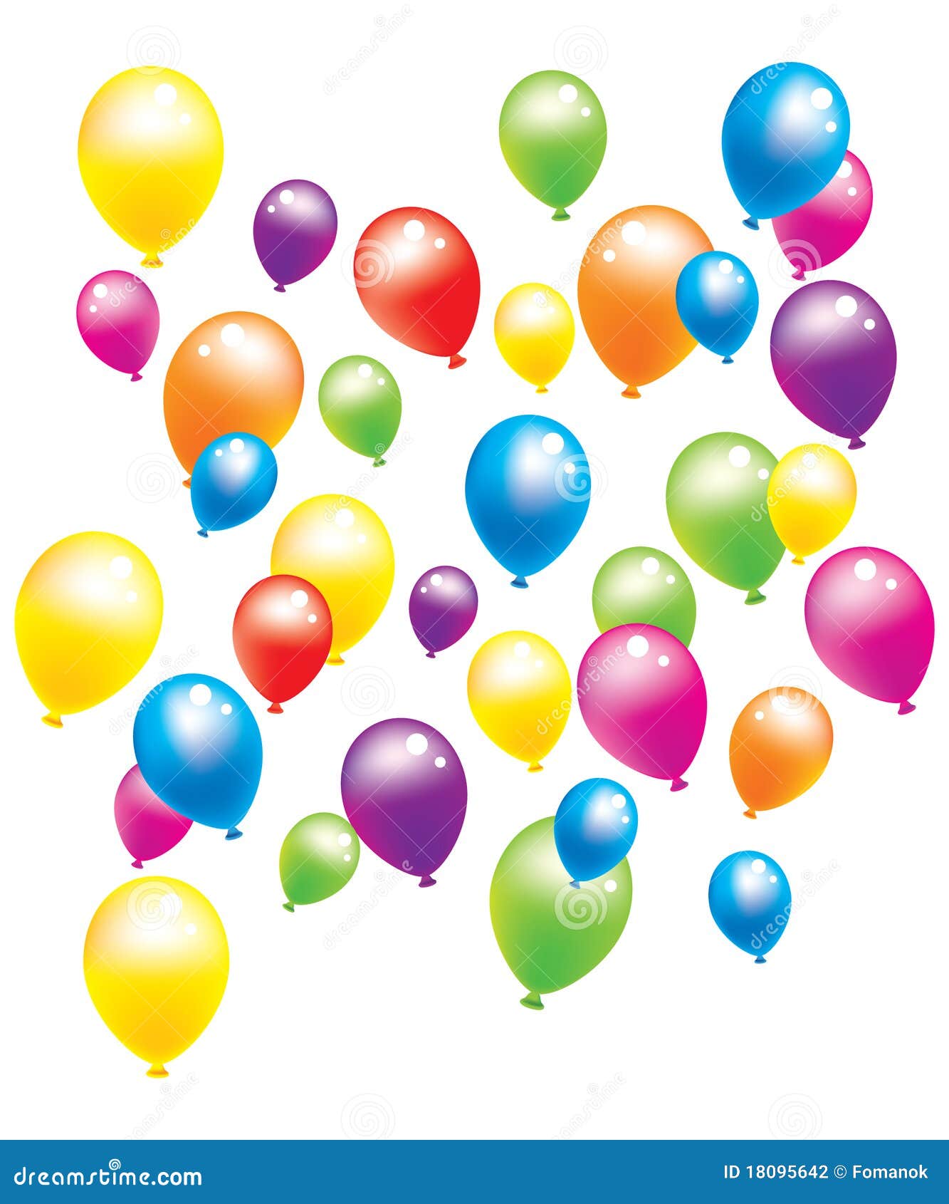 Lots of balloons stock vector. Illustration of holiday - 18095642