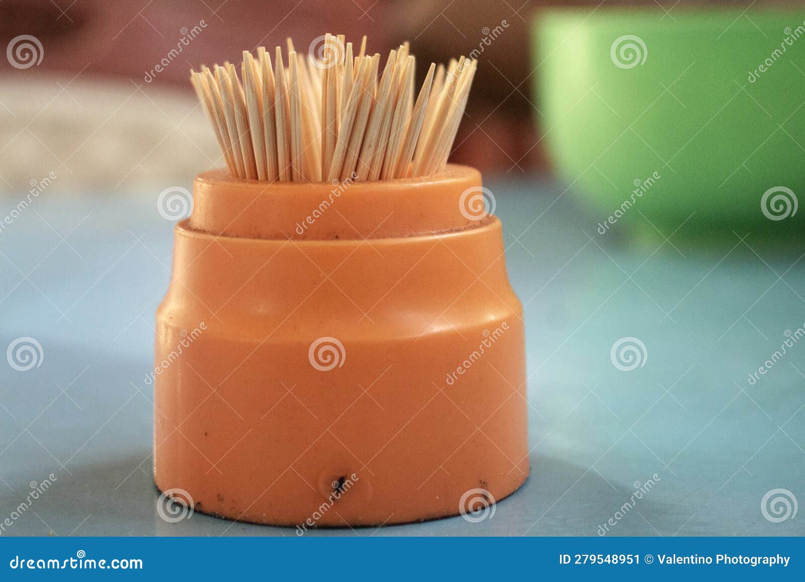 Lots of Bamboo Toothpicks on the Table Stock Image - Image of table ...
