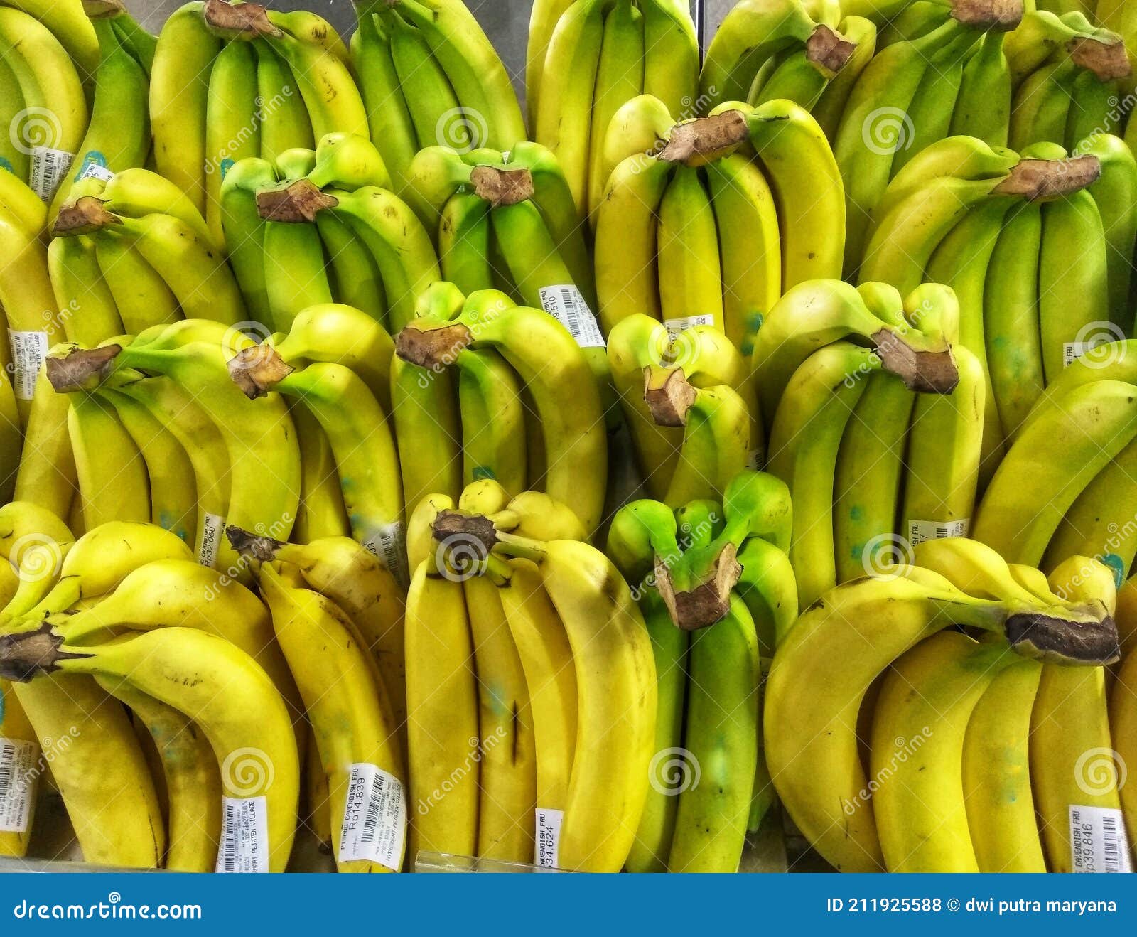 Lots of Banana at Supermarket Stock Photo - Image of banana, market ...