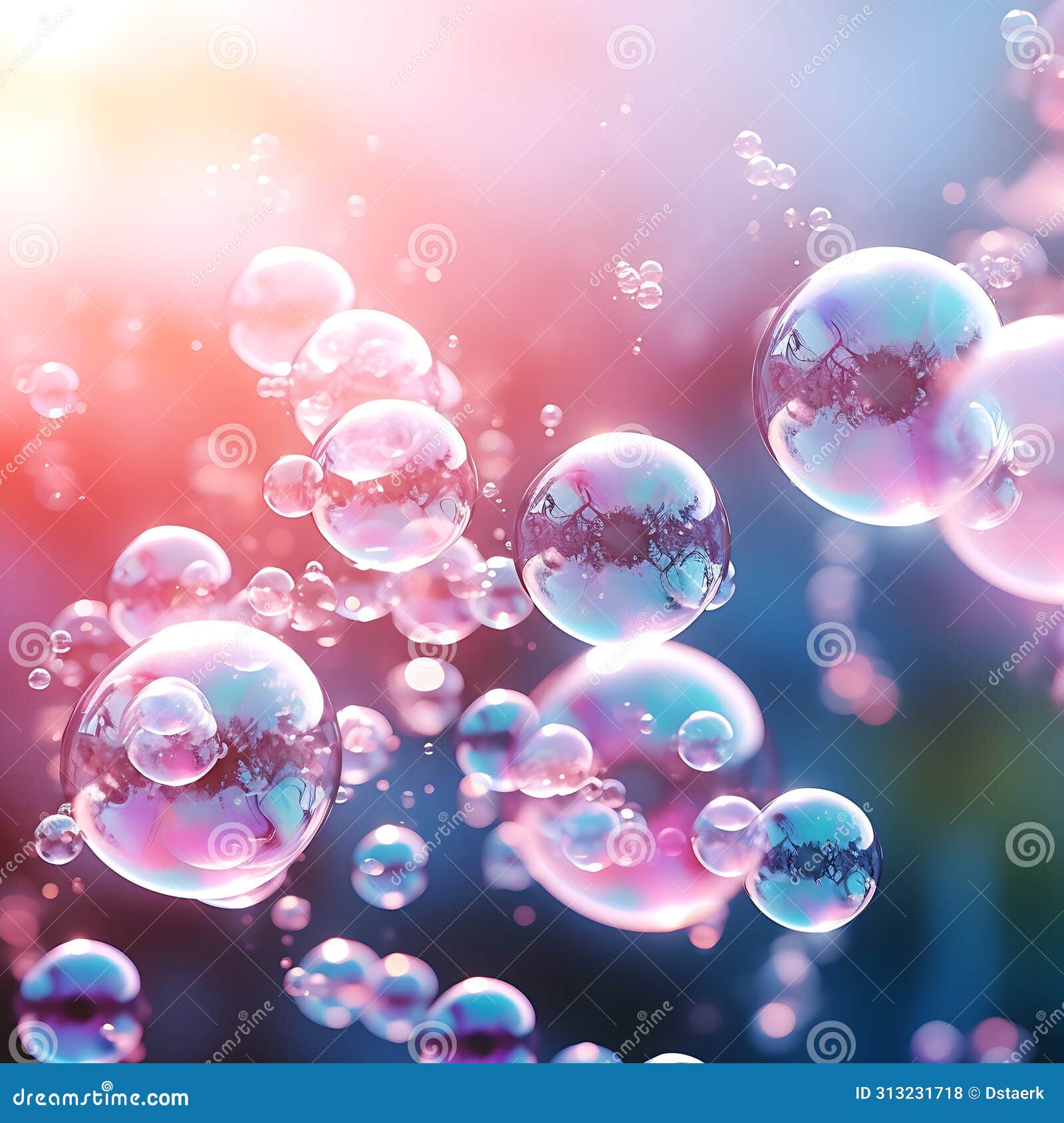 Lots of Beautiful Bubbles Generated by Artificial Intelligence Stock Illustration - Illustration ...