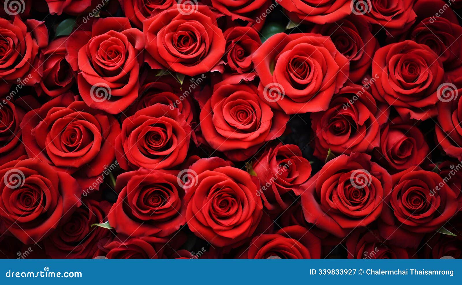 Lots of Beautiful Red Roses in the Background Daylight by Generative AI ...