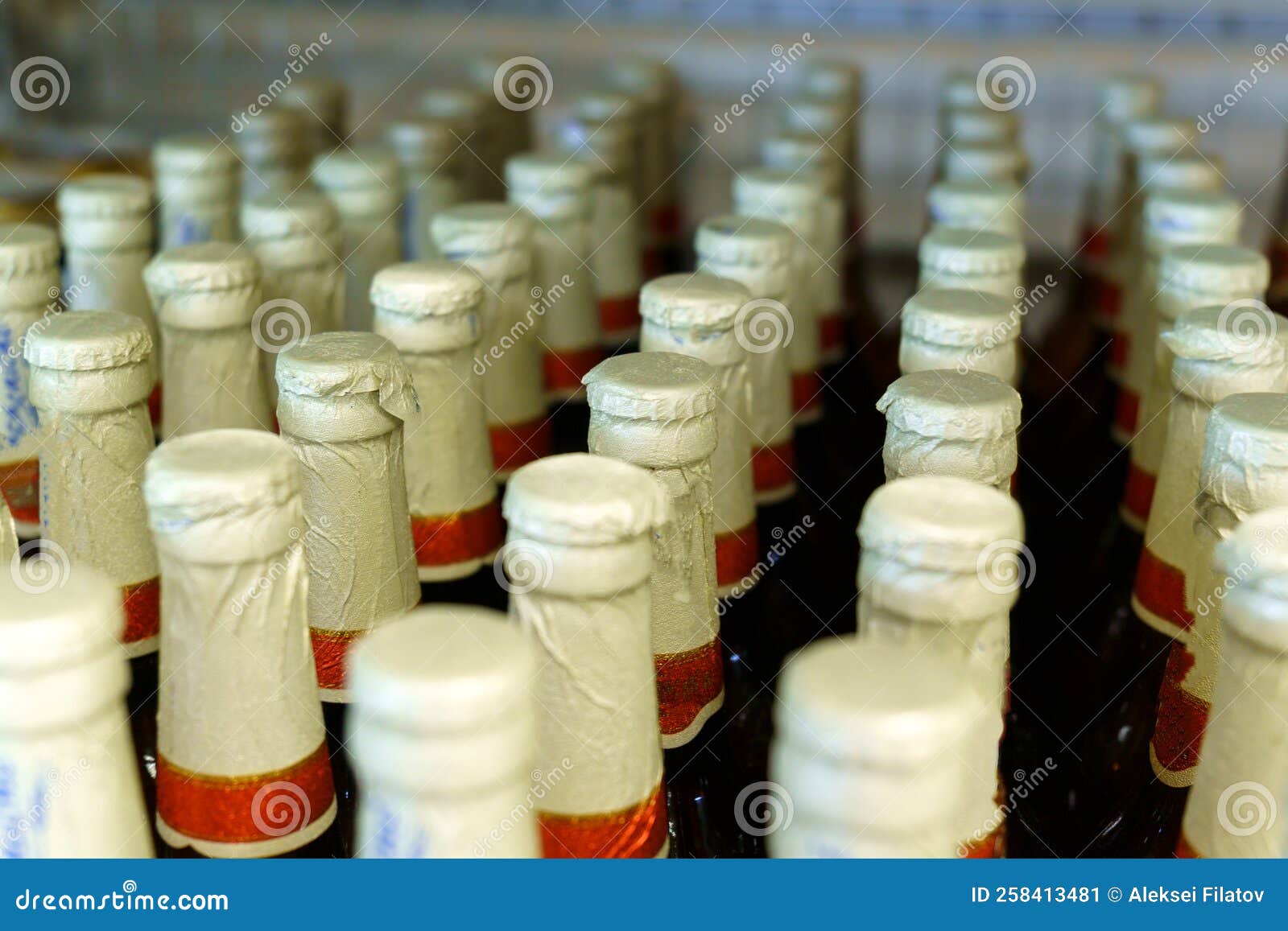 Lots of Beer Beer Bottles Background Texture. Sale of Alcohol in a ...
