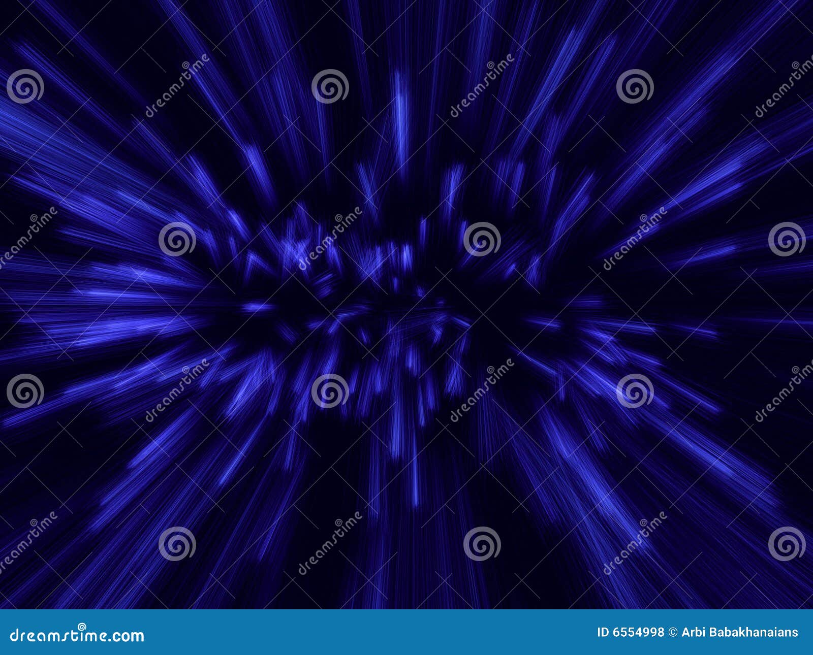 Lots of Blue Particles Emission Stock Illustration - Illustration of ...