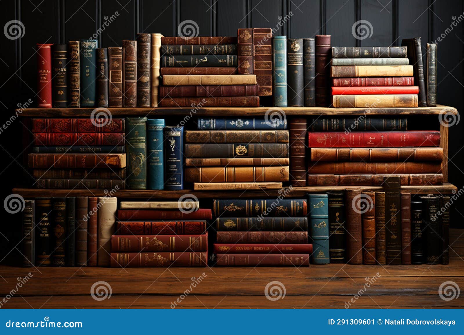 Lots of Books on Shelves in Library Stock Image - Image of literature ...