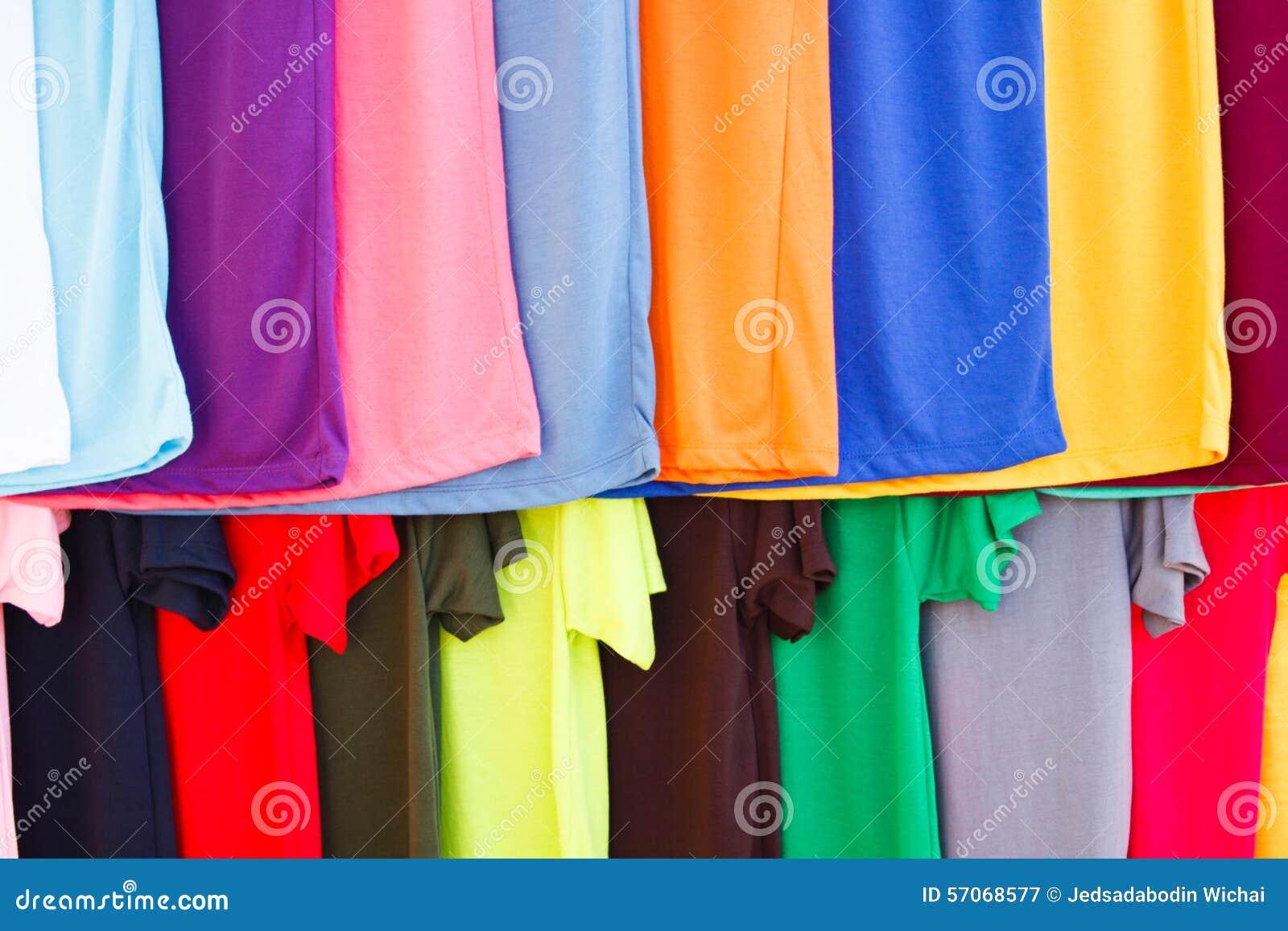 Lots of Bright Colorful Clothing Stock Image - Image of creative ...