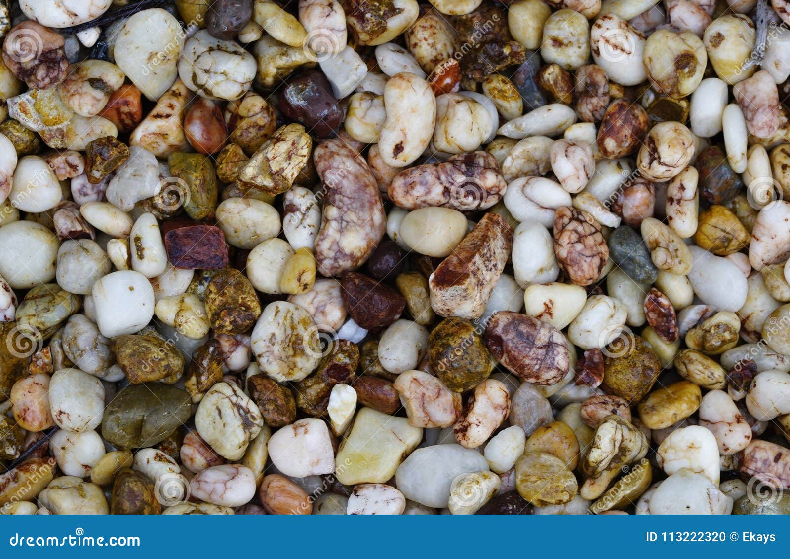 Lots of Bright Colorful Rounded Pebbles Stock Photo - Image of macro ...