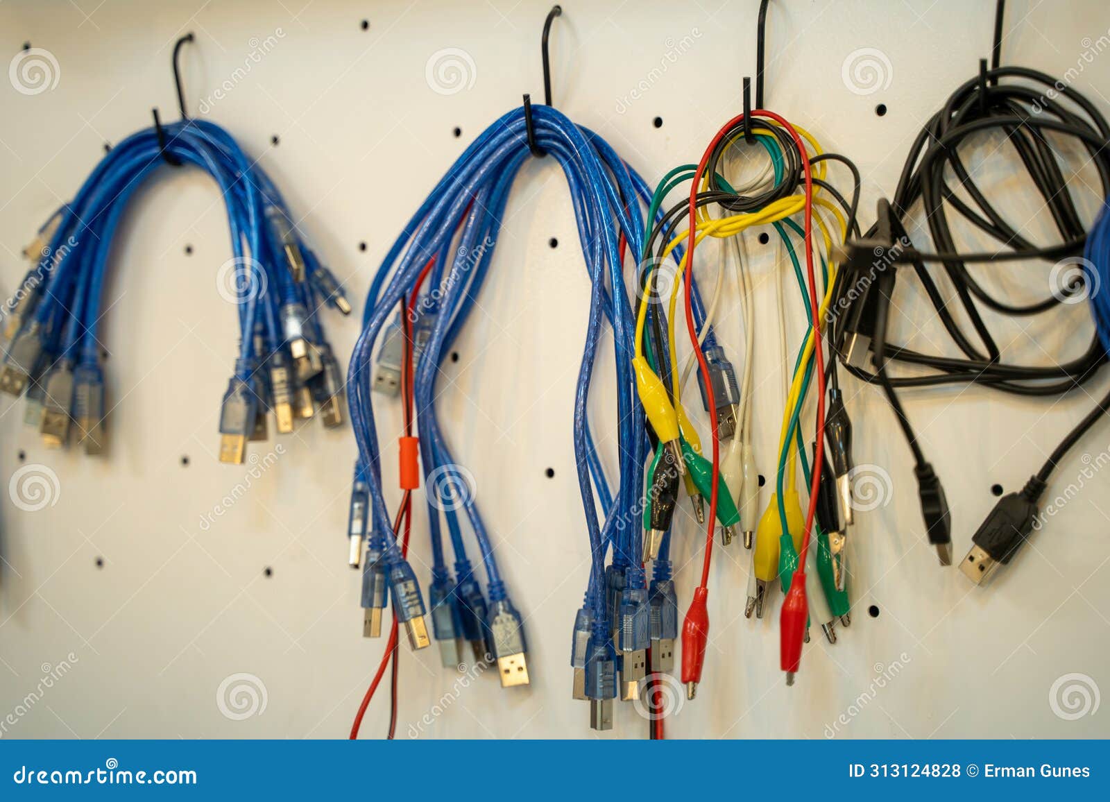 Lots of Cables in the Computer Lab Stock Photo - Image of datum ...