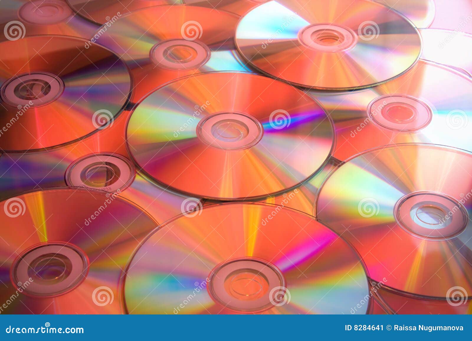 Lots of Cd Disks in Red Light. Stock Image - Image of polycarbonate ...