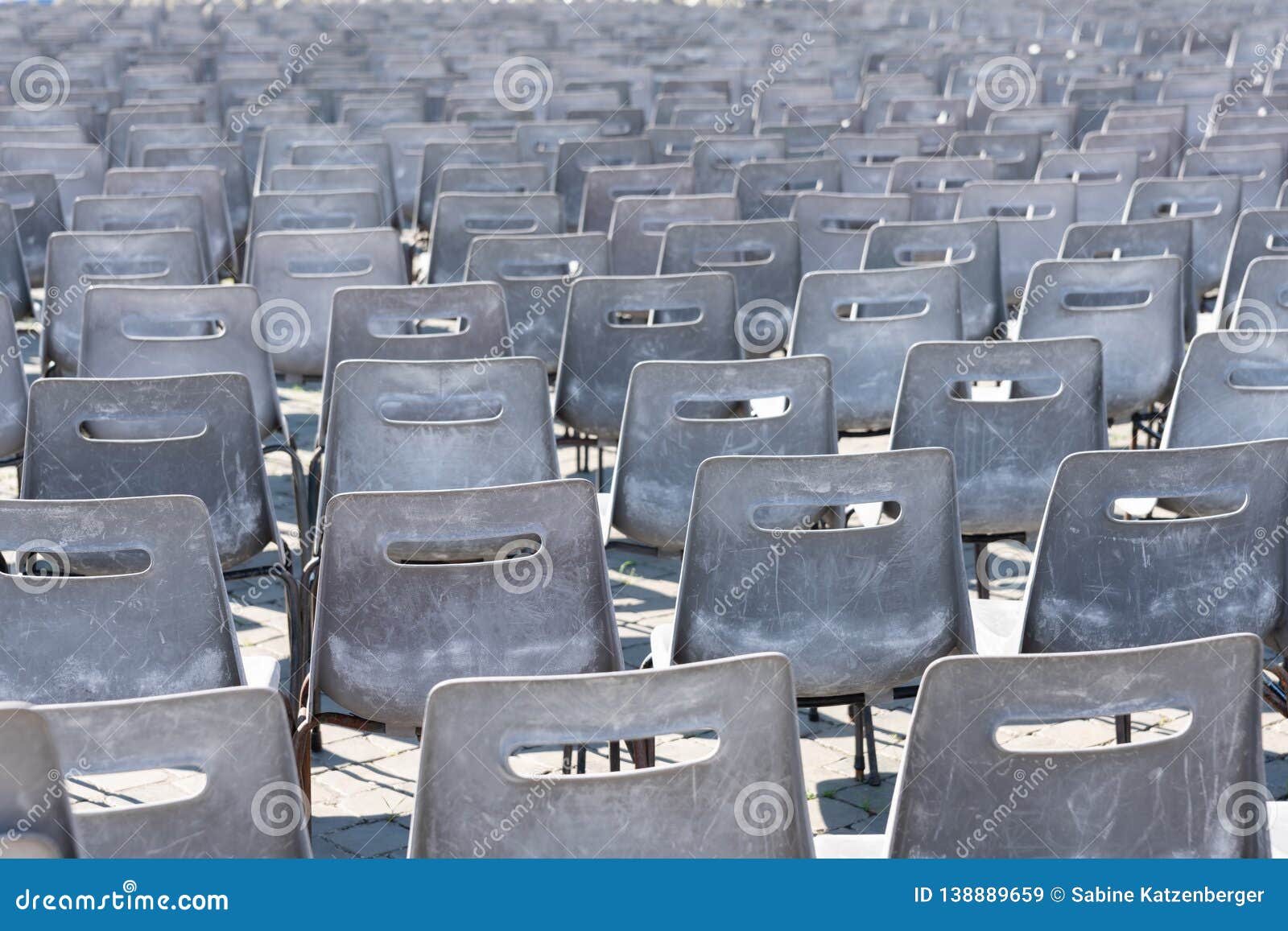 Chairs of an Open Air Event Stock Image - Image of furniture, modern ...