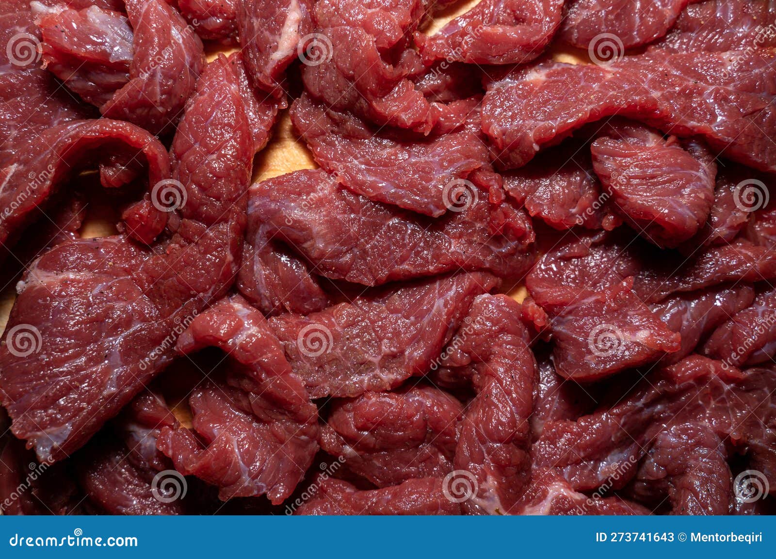 Lots of Chopped Pieces of Raw Beef Stock Image - Image of heap, fresh ...