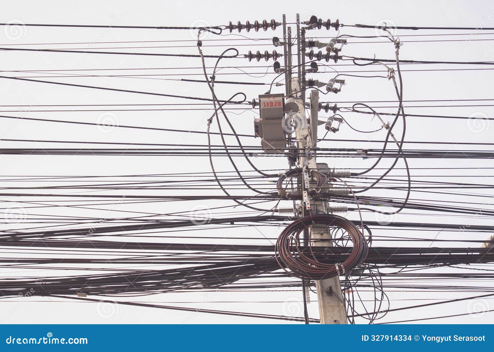 Lots of Cluttered Electrical Cable Stock Photo - Image of equipment ...