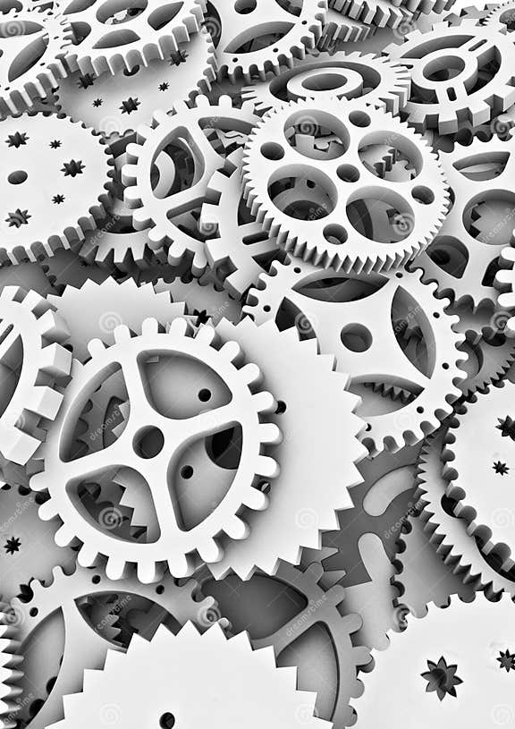 Lots of cogs stock illustration. Illustration of gearwheel - 19479757