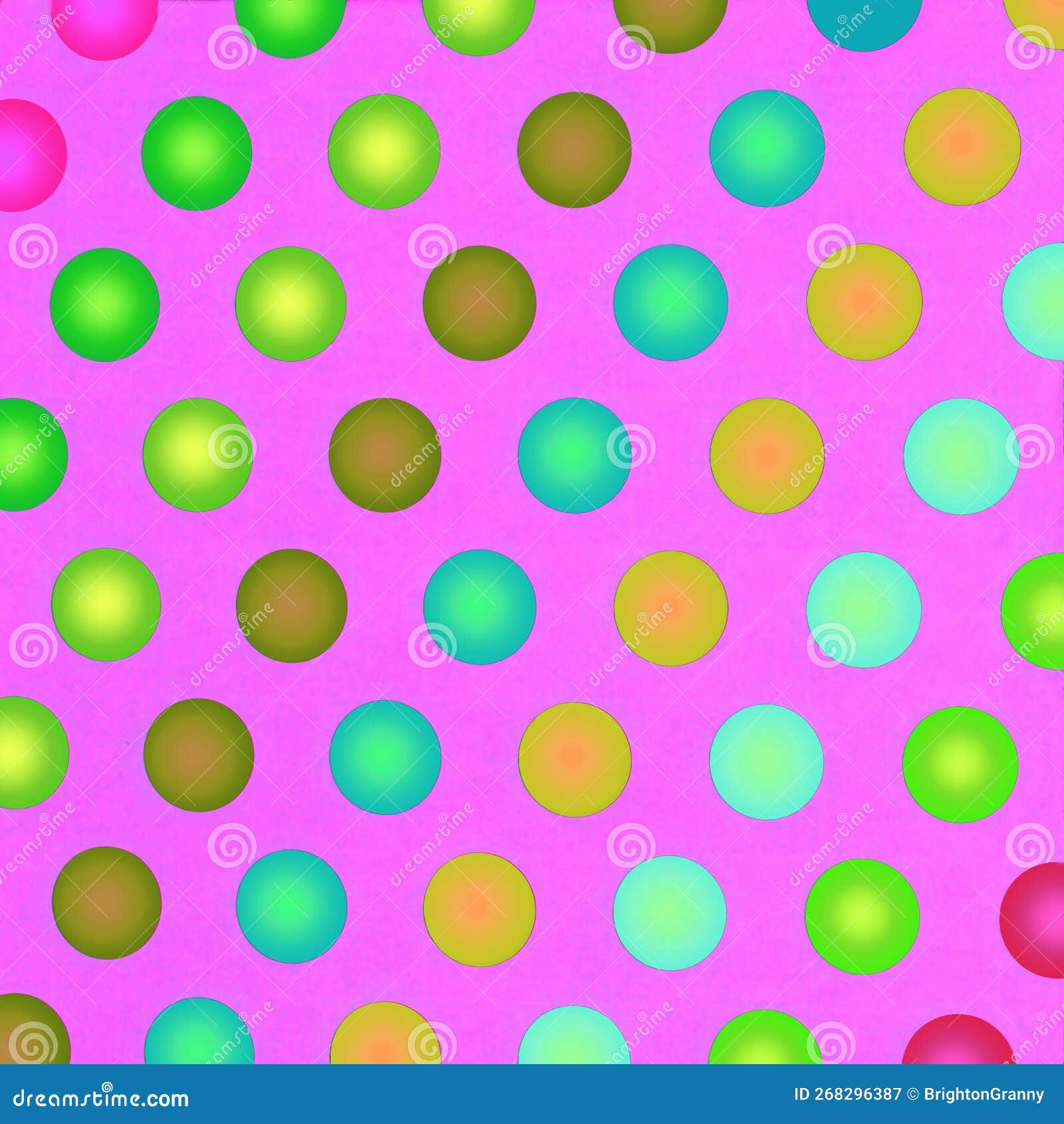 Lots of Colored Dots on a Pink Background. Stock Image - Image of ...