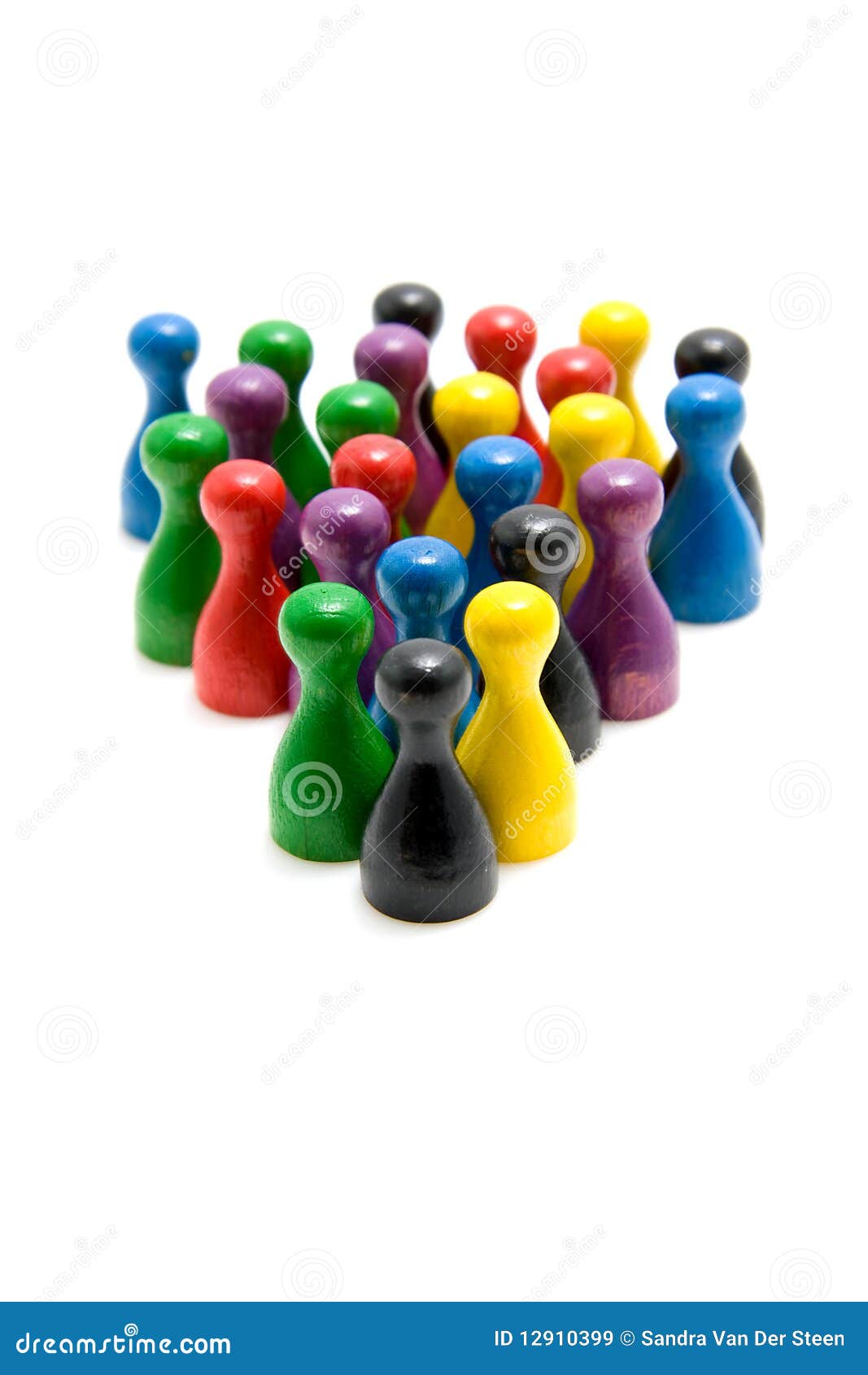 Lots of Colored Pawn in Group Stock Image - Image of people, blue: 12910399