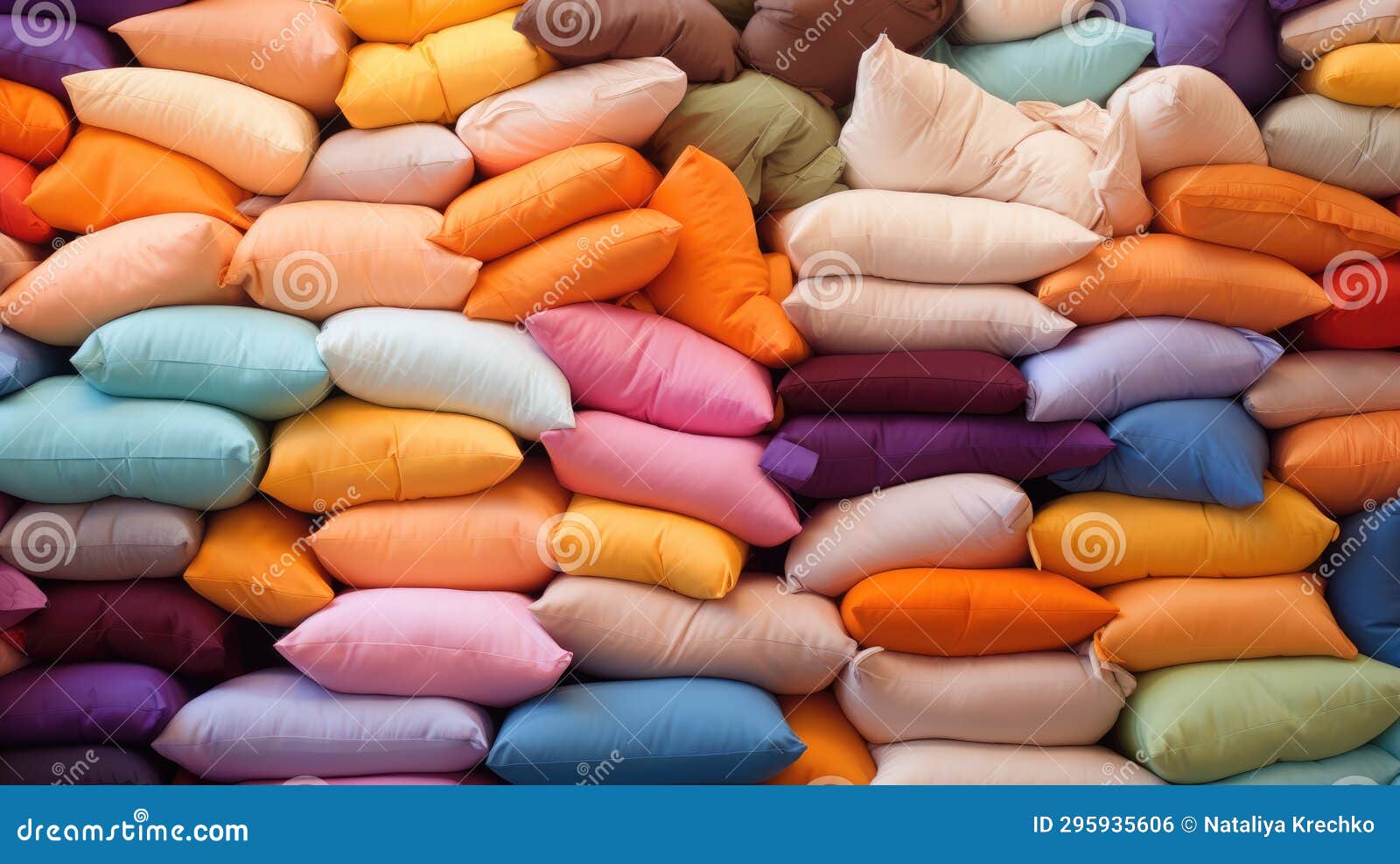 Lots of Colored Pillows. Ideas for Bright Interior Design. Pillow ...