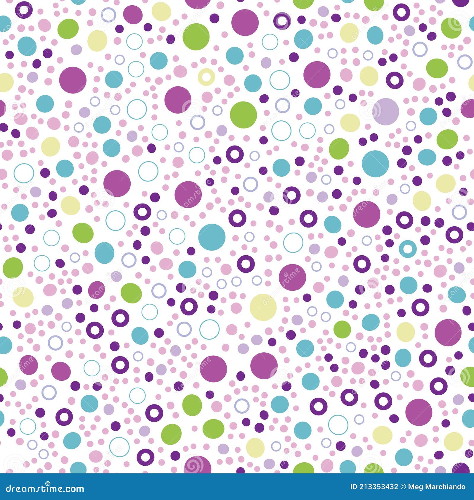 Lotsa Dots on a White Background Seamless Vector Pattern Stock Vector ...
