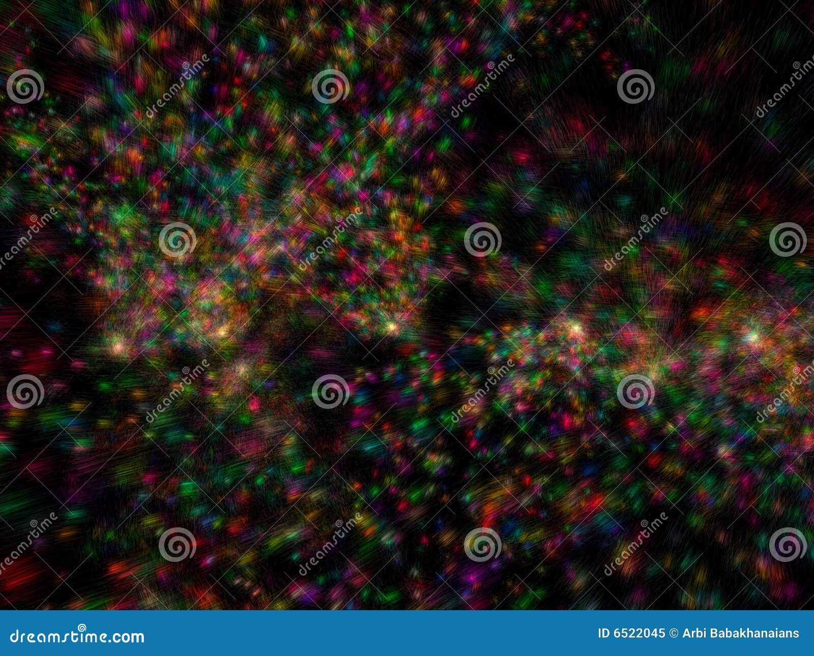 Lots Of Colorful Particles Emissions Picture. Image: 6522045