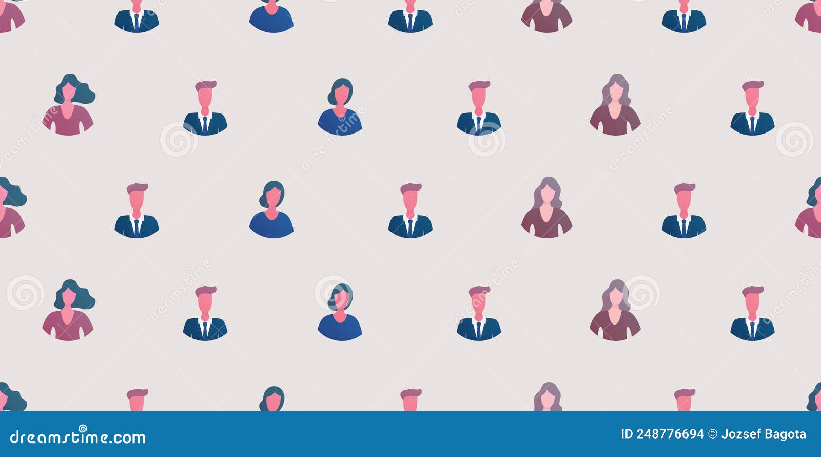 Lots of Colorful Seamless Texture, Background with Rows of People, Face ...