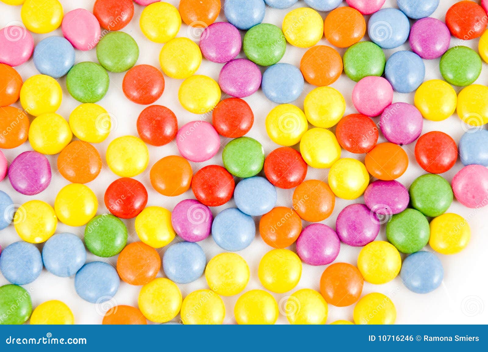 Lots of colorful smarties stock photo. Image of brown - 10716246