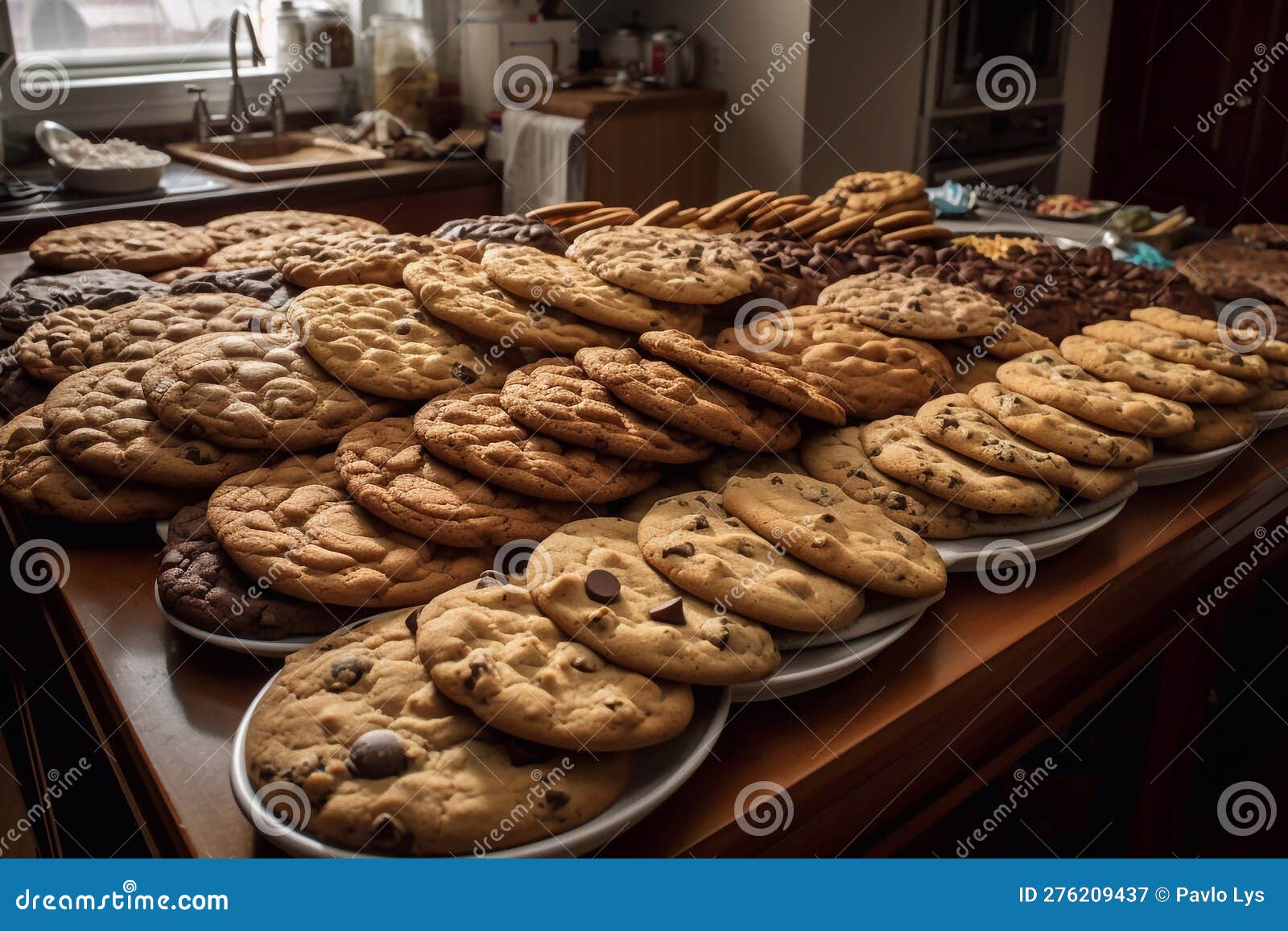 Lots of Cookies. AI Generated Stock Illustration - Illustration of ...