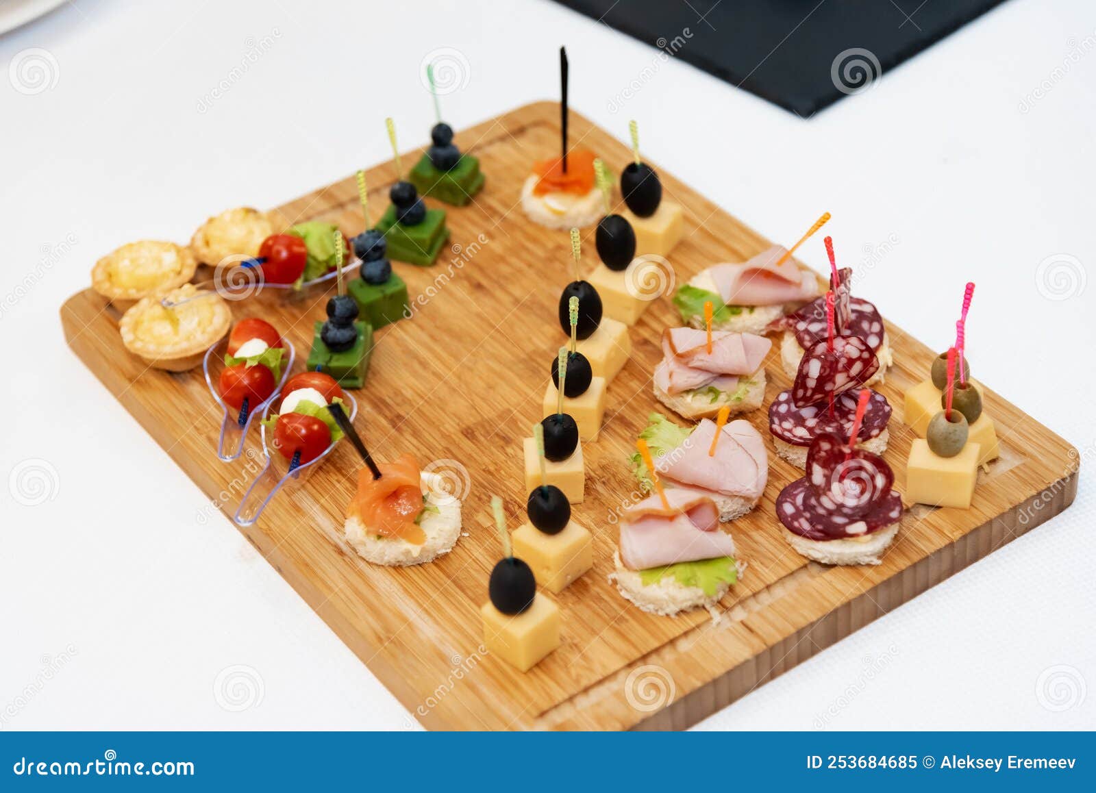 Lots of Different Canapes - Great Appetizers at an Event Stock Image ...