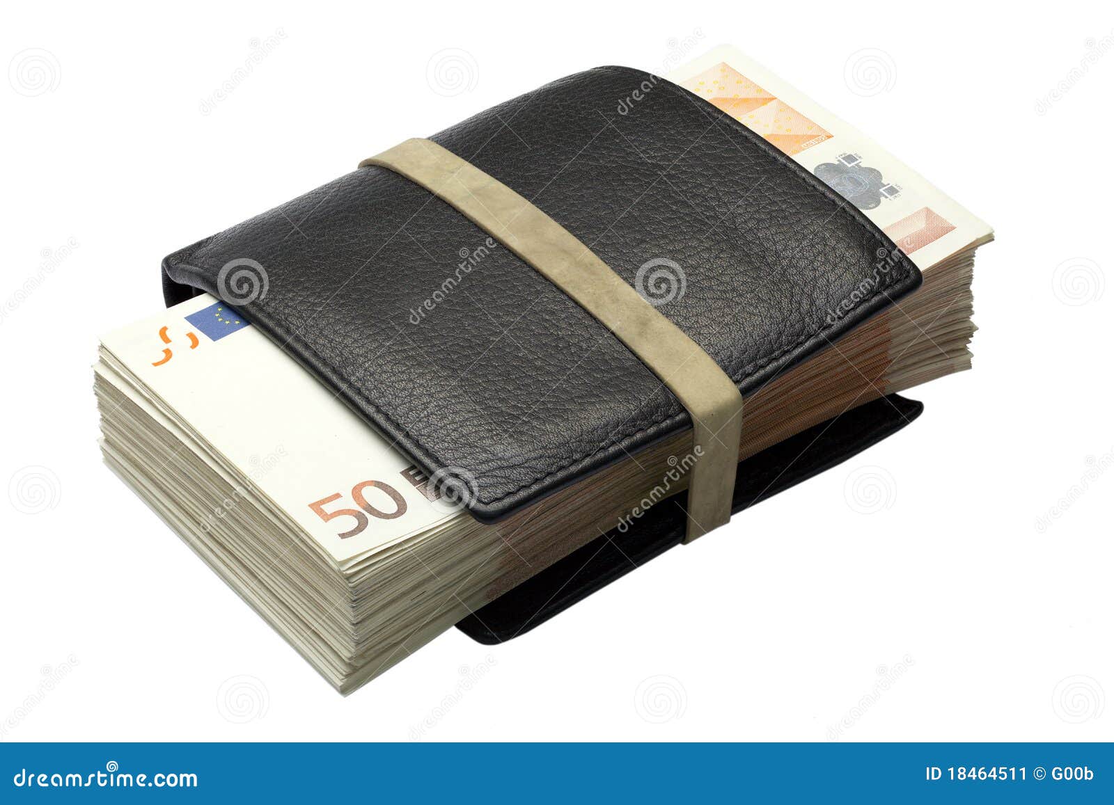 Lots of euros in a wallet stock image. Image of banknotes - 18464511