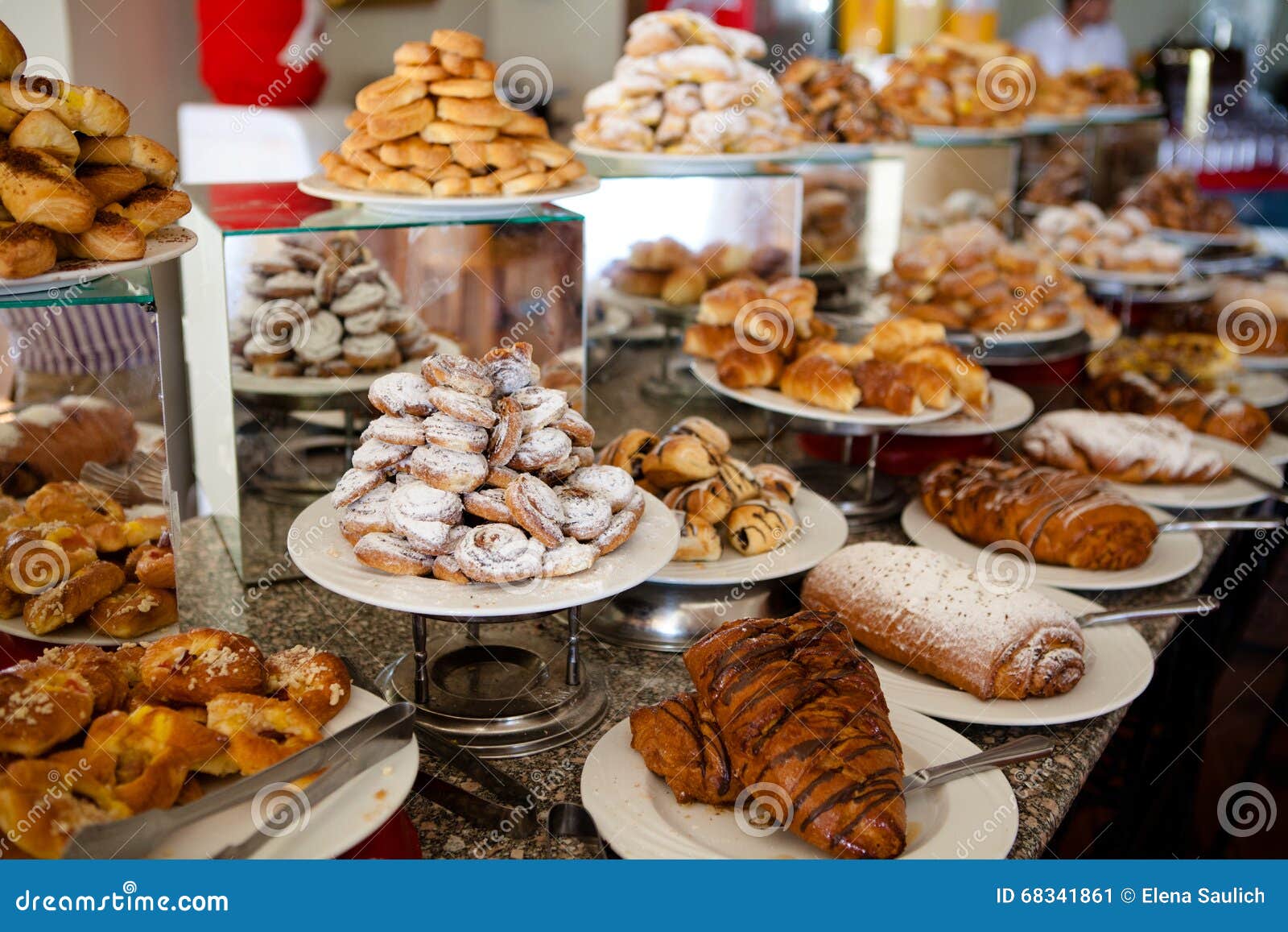 Lots of Fresh Pastries Lying Stock Image - Image of traditional, slice ...
